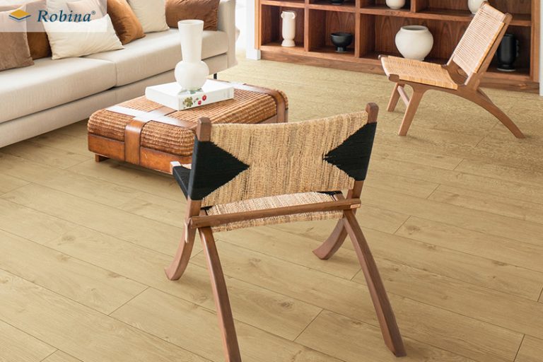 Robina Aqua water-resistant laminate flooring comes from Malaysia