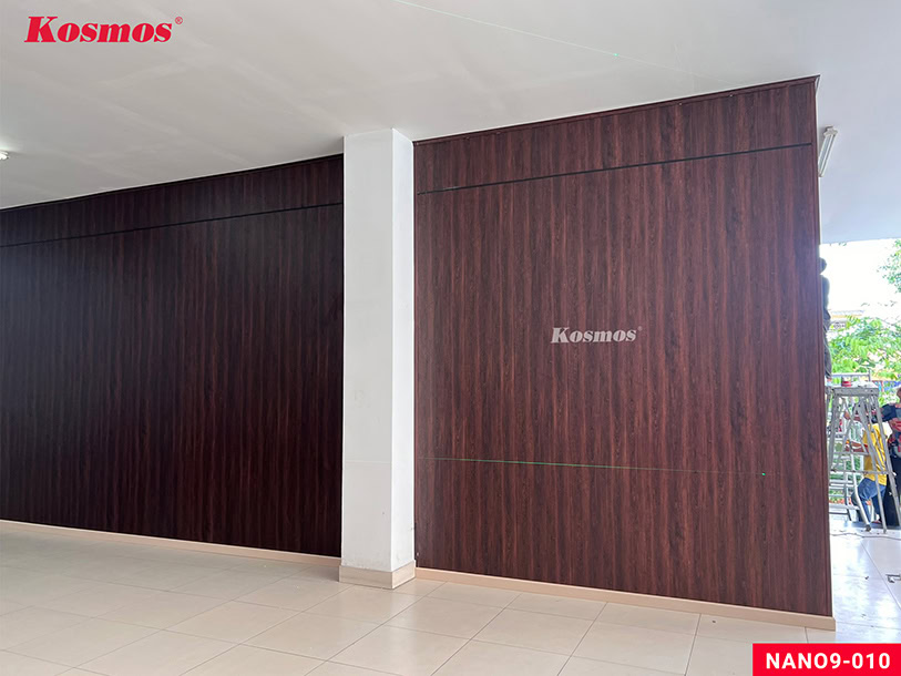 9mm PVC nano panel NANO9-010 dark brown wood grain