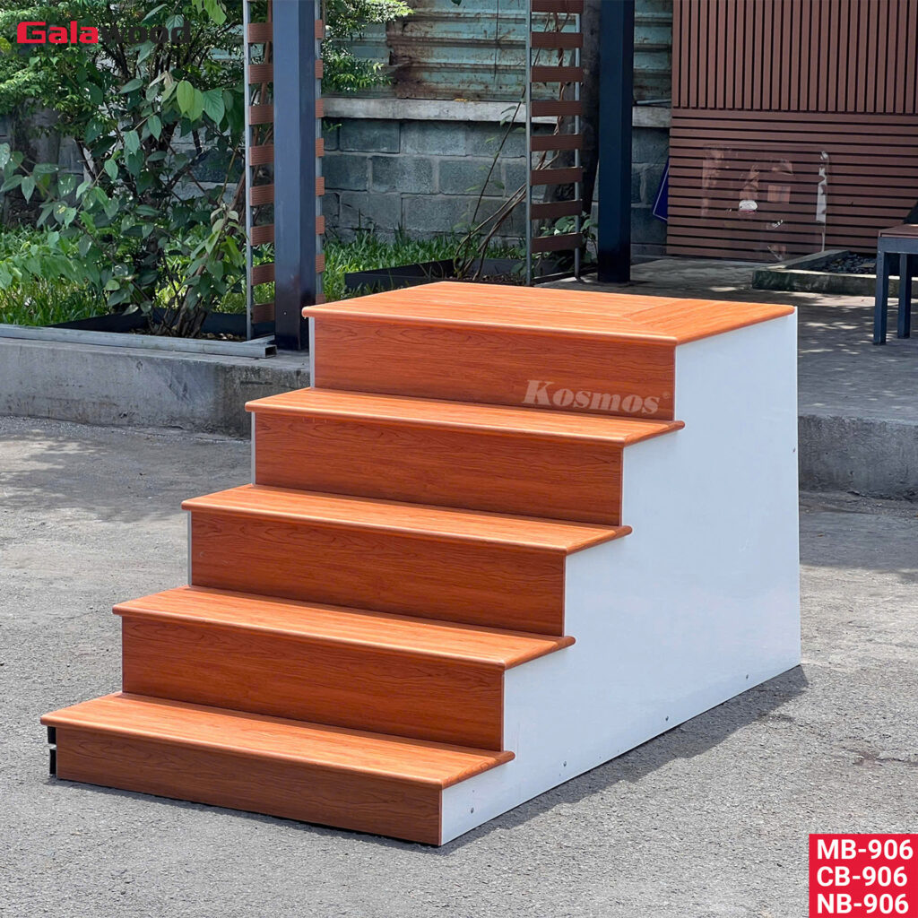 Mặt bậc cầu thang Galawood MB-906 – Vân gỗ vàng cam 2025