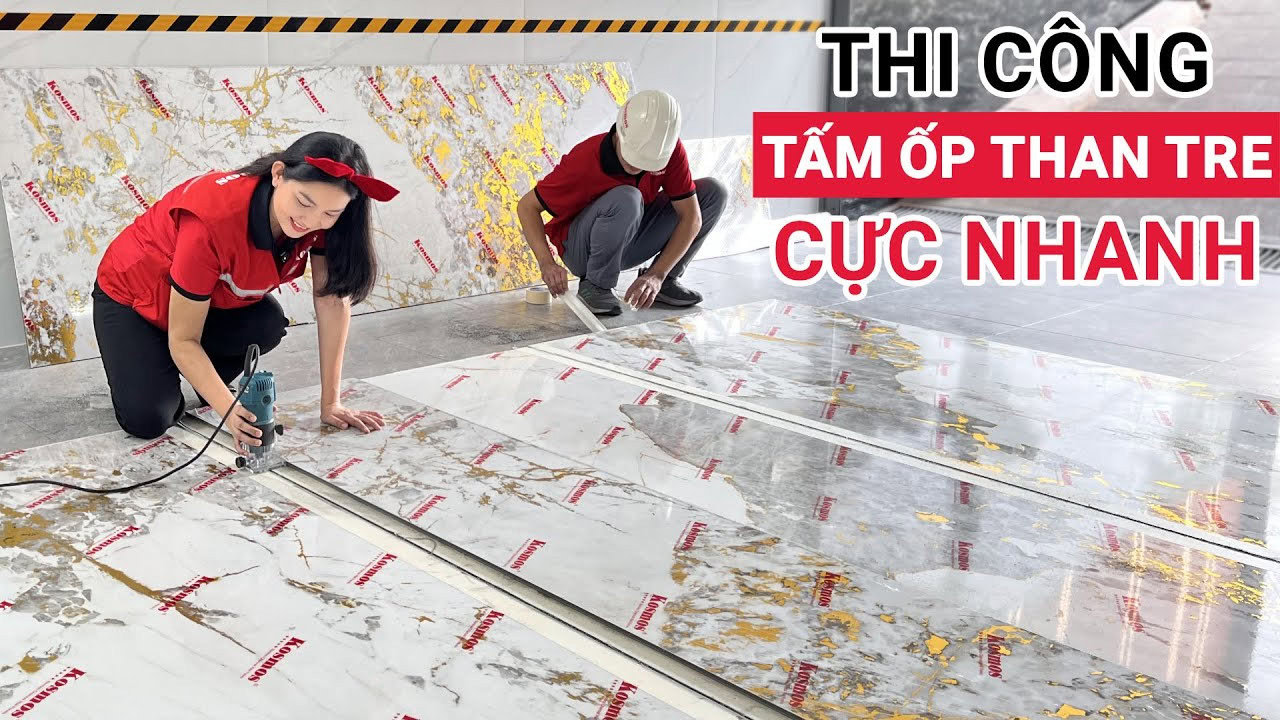 Construction details of bamboo charcoal wall panels at the project