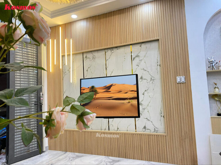 33+ mẫu vách tivi đẹp cho phòng khách, phòng ngủ 2025