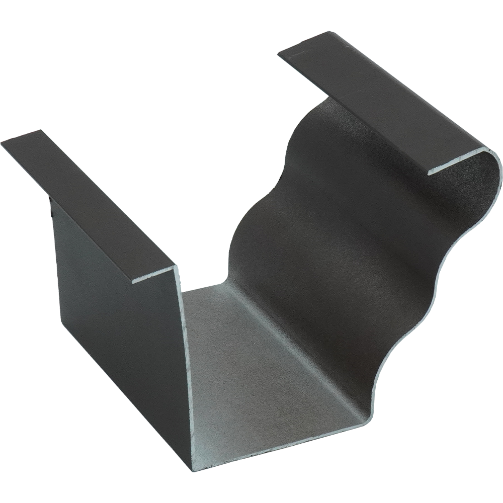 Aluminum roof gutter MN CF with durable coffee powder coating, suitable ...